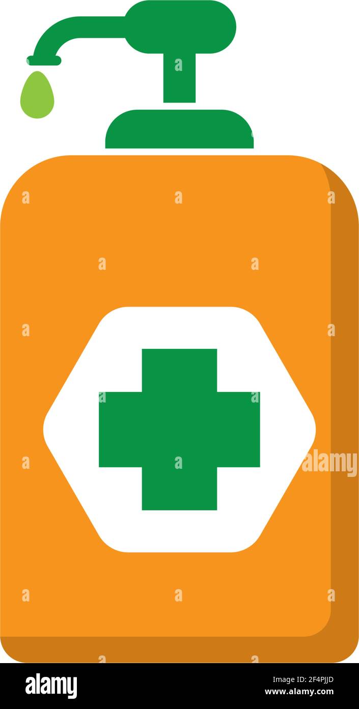 Hand sanitizer icon logo vector design Stock Vector Image & Art - Alamy