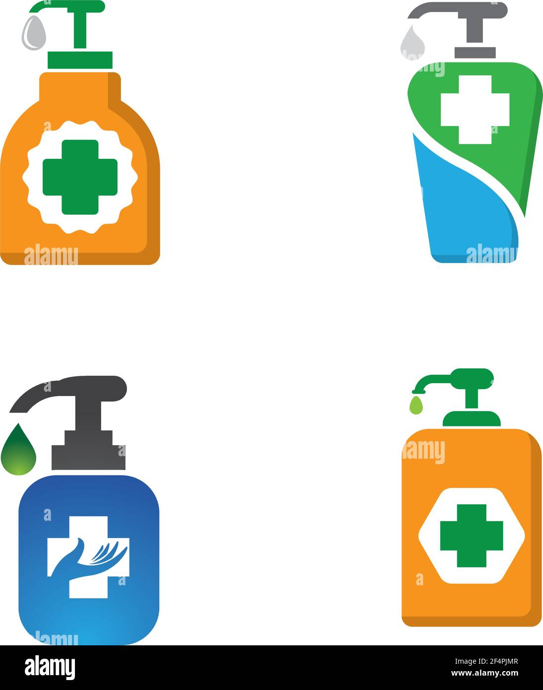 Hand sanitizer icon logo vector design Stock Vector Image & Art - Alamy