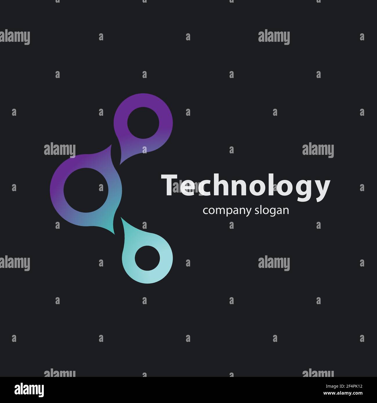 Circular technology circuit icon logo vector illustration design Stock ...
