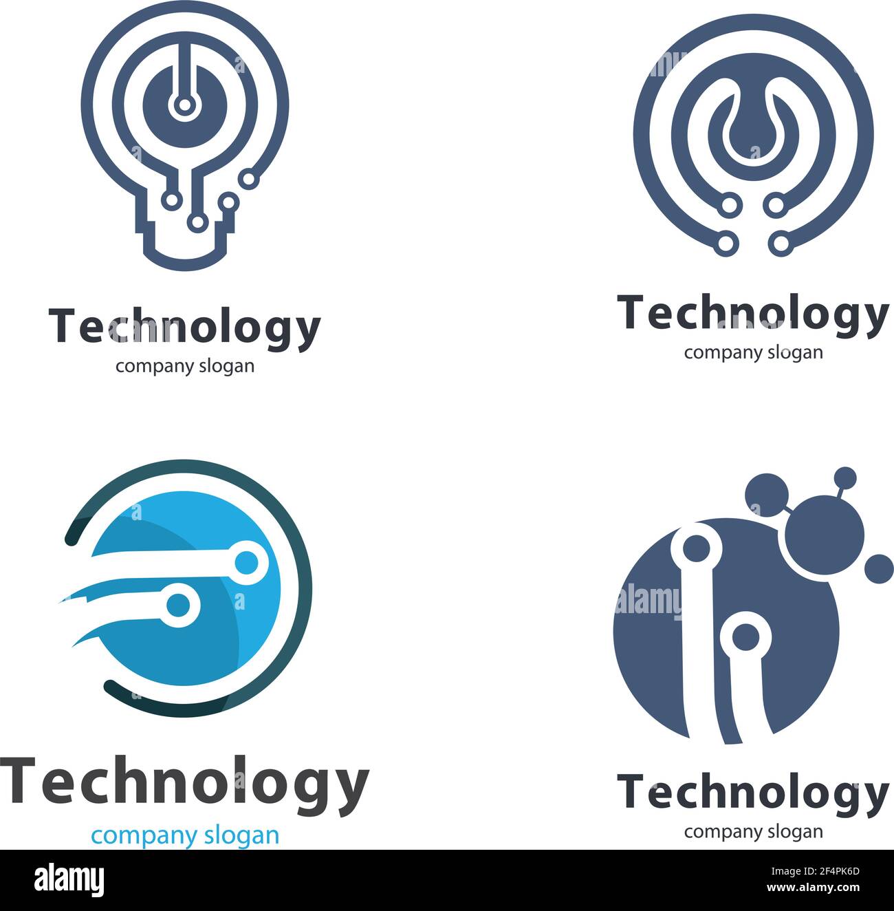 Circular technology circuit icon logo vector illustration design Stock ...