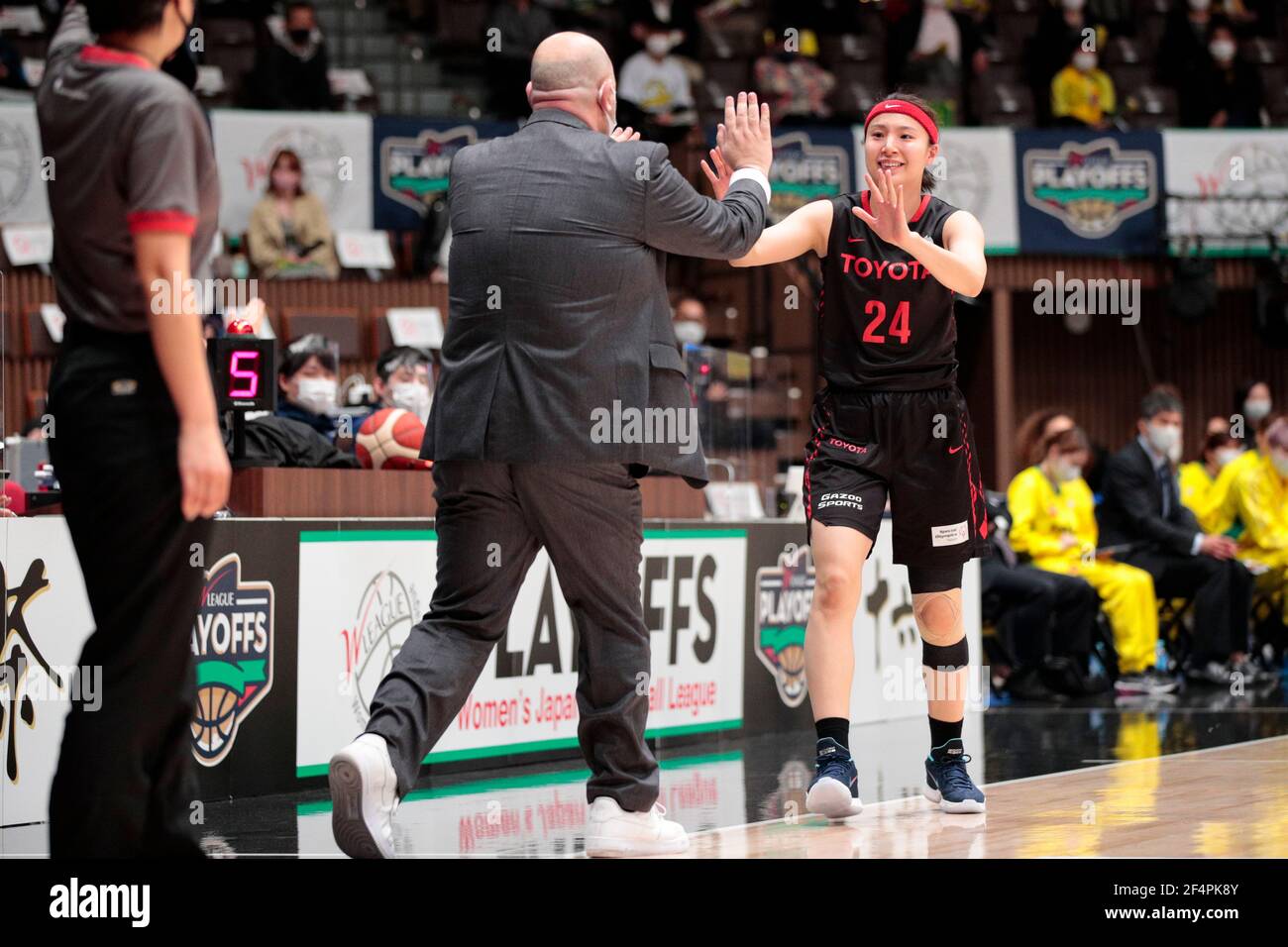 nd Yoyogi Gymnasium, Tokyo, Japan. 21st Mar, 2021. (L to R) Lucas ...