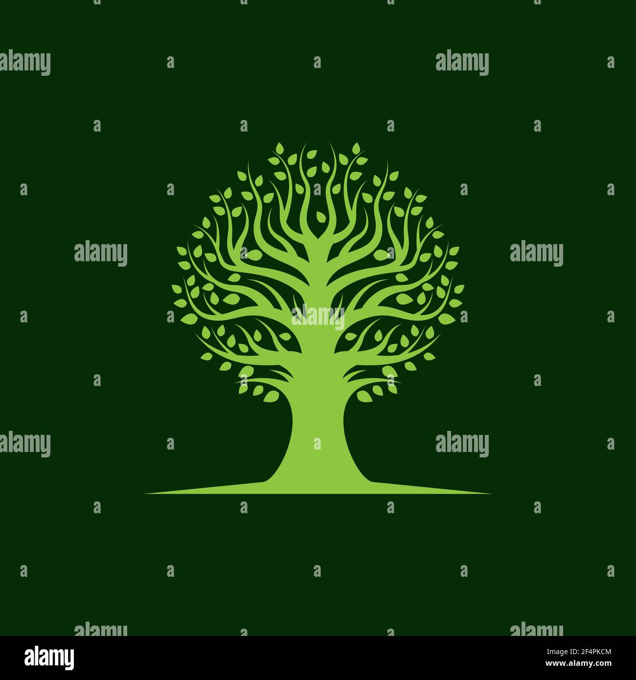 Tree icon logo vector icon design Stock Vector Image & Art - Alamy