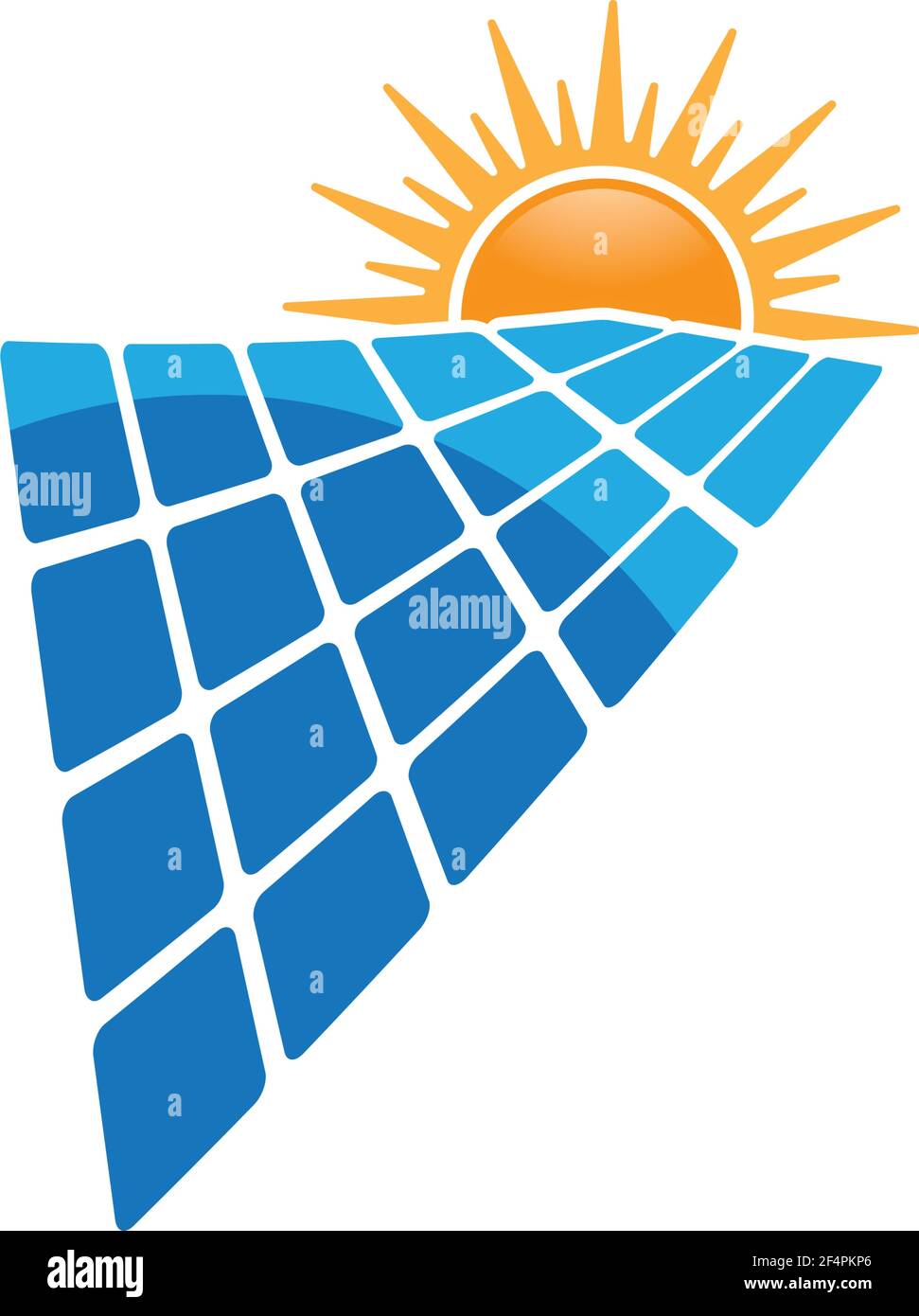 Solar panel icon logo template design Stock Vector Image & Art - Alamy