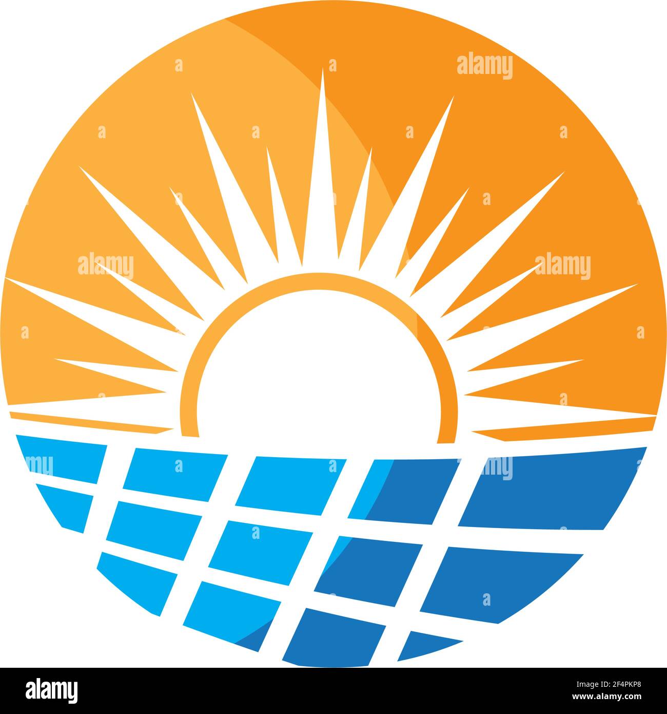 Solar panel icon logo template design Stock Vector Image & Art - Alamy