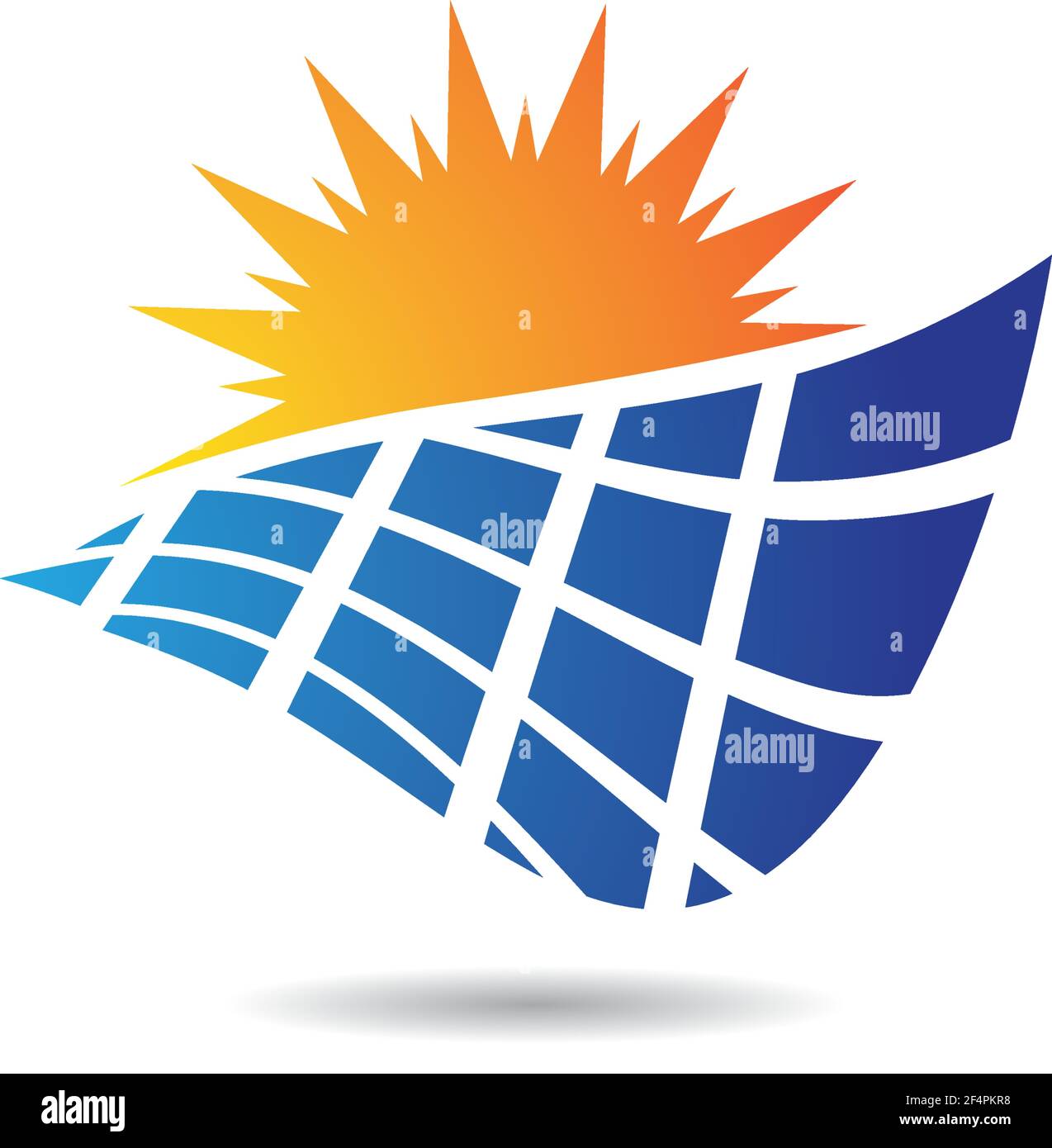 Solar panel icon logo template design Stock Vector Image & Art - Alamy