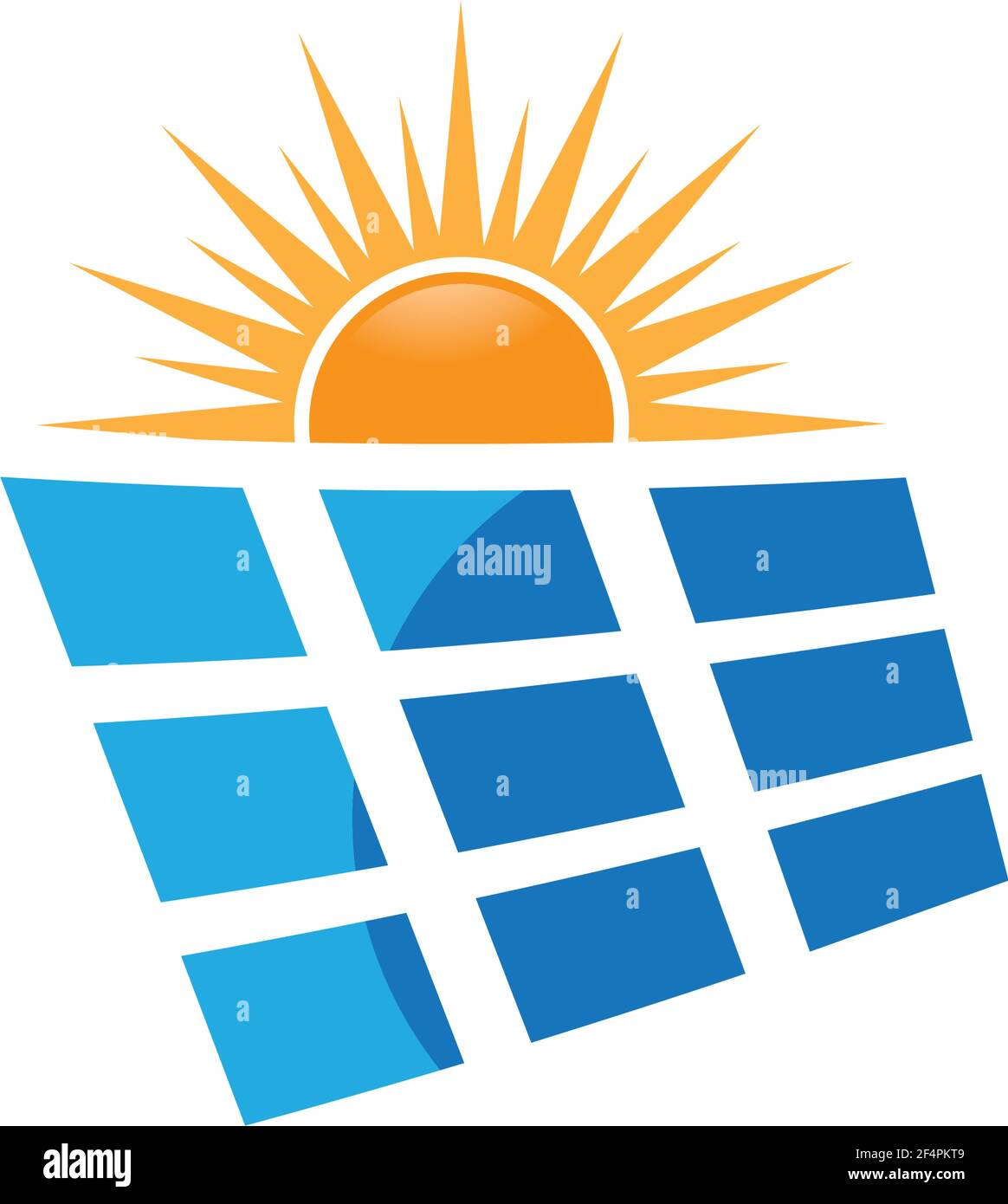 Solar panel icon logo template design Stock Vector Image & Art - Alamy