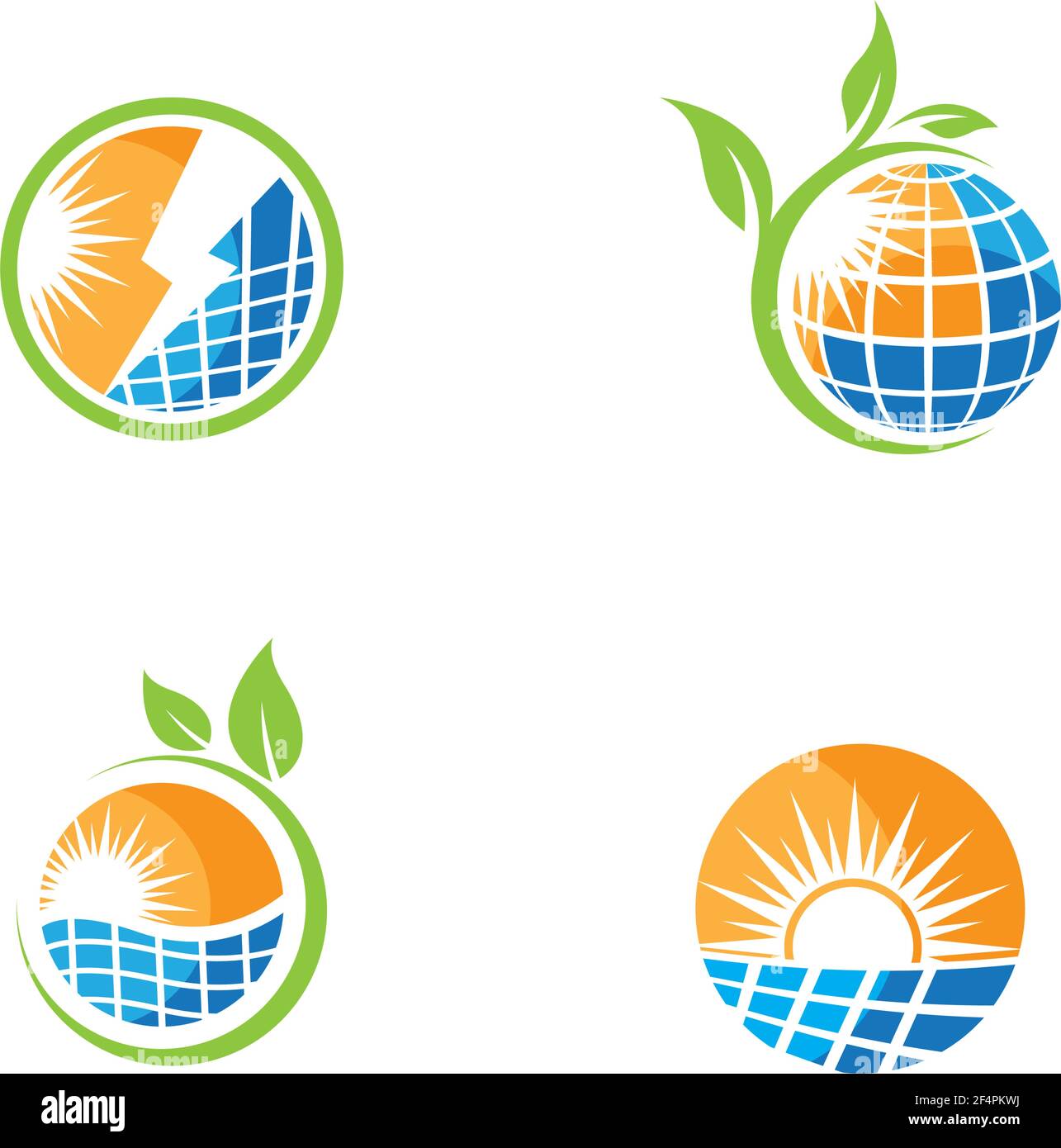 Solar panel icon logo template design Stock Vector Image & Art - Alamy