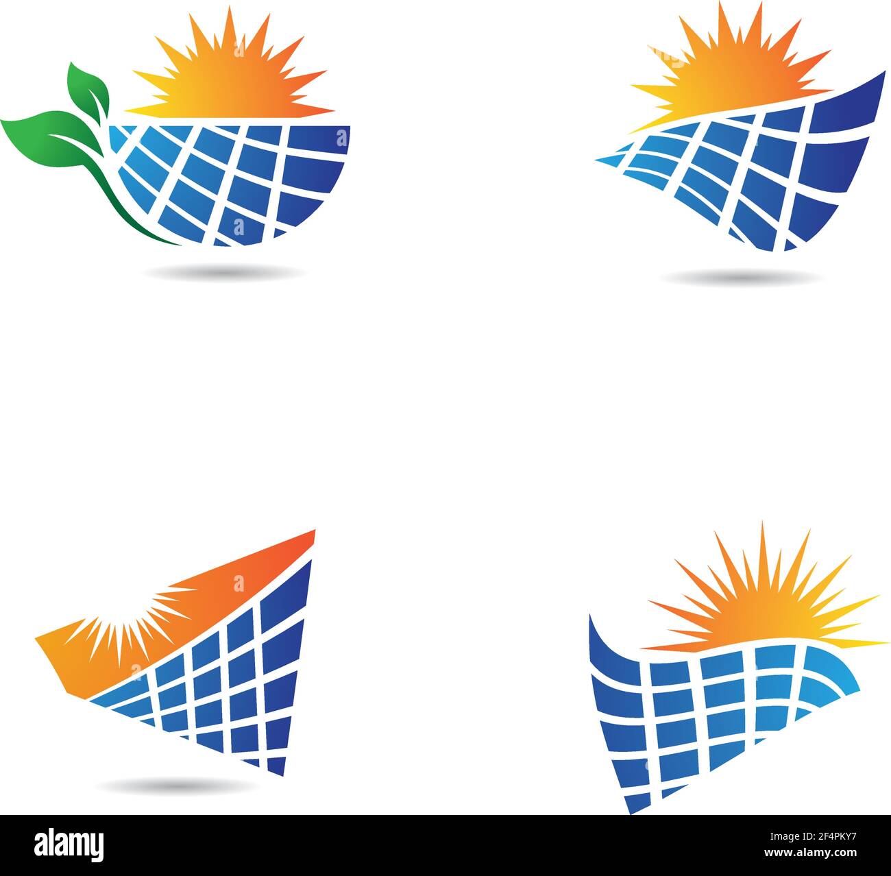 Solar panel icon logo template design Stock Vector Image & Art - Alamy