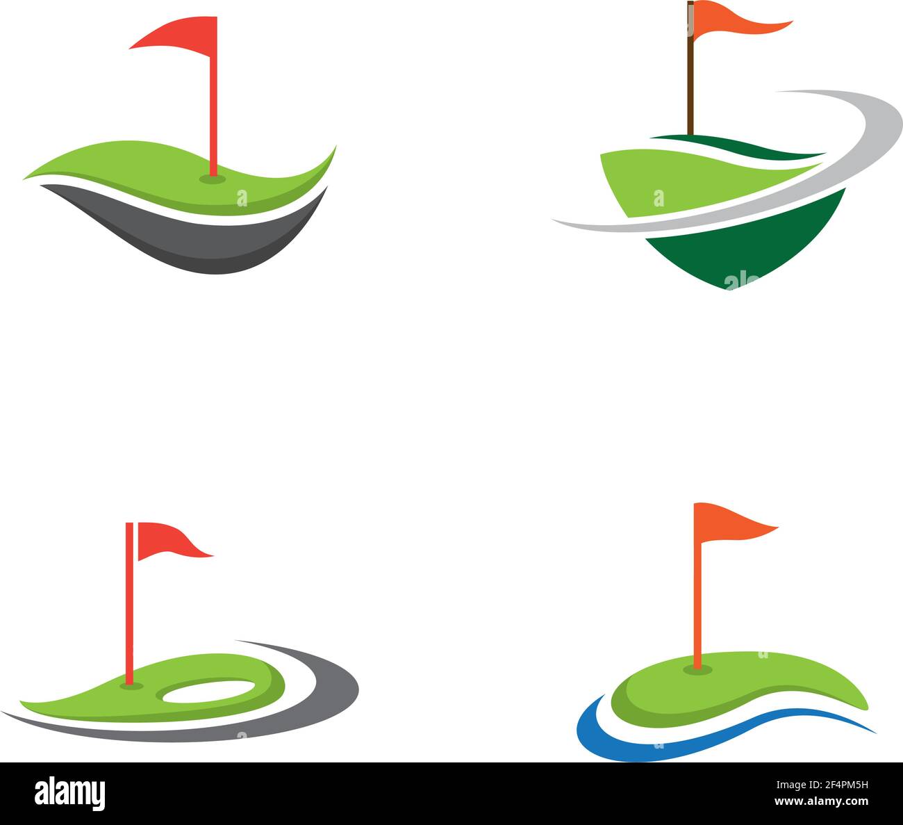 Golf logo exclusive design Cut Out Stock Images & Pictures - Alamy