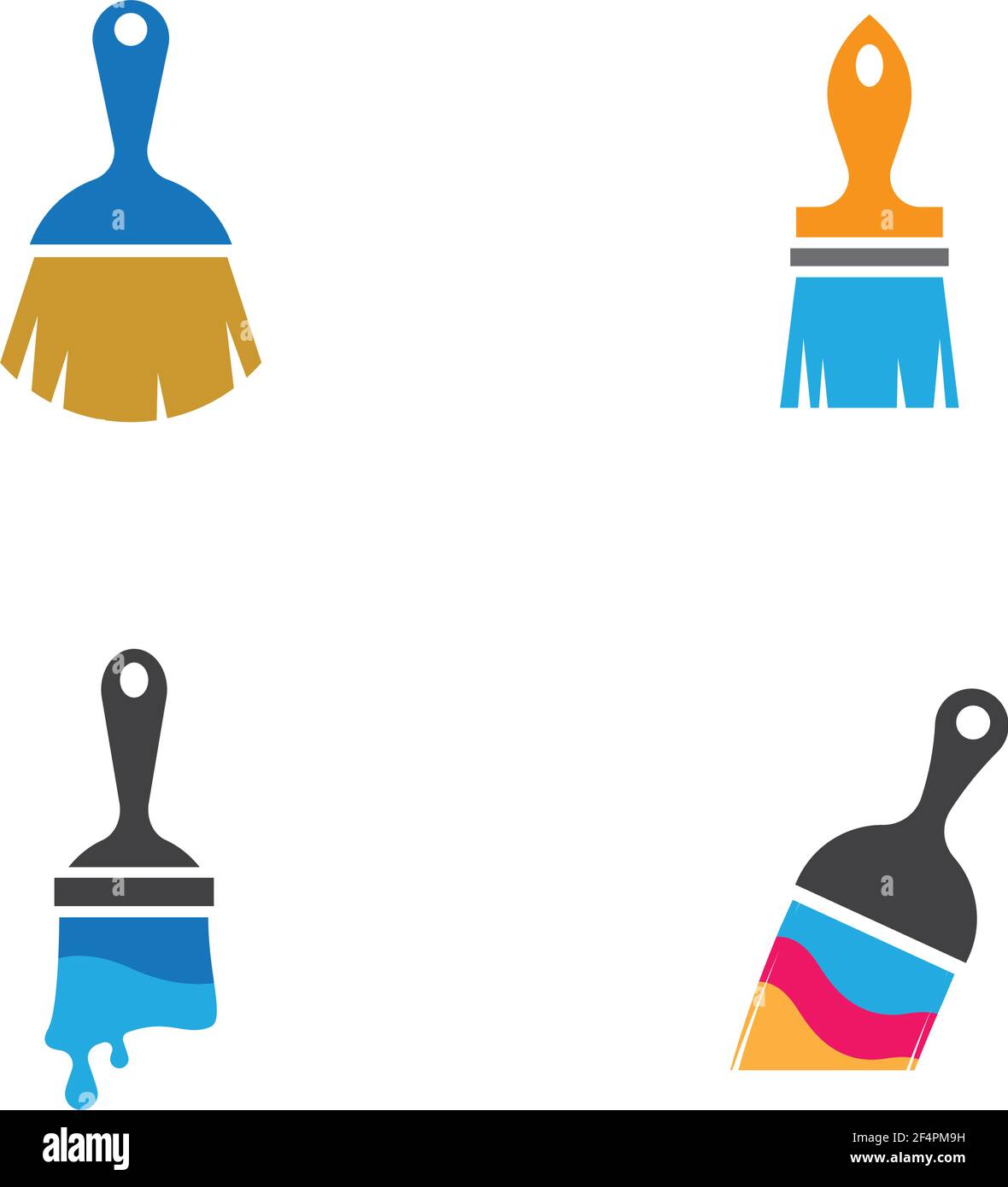 Paintbrush logo template vector icon design Stock Vector Image & Art ...