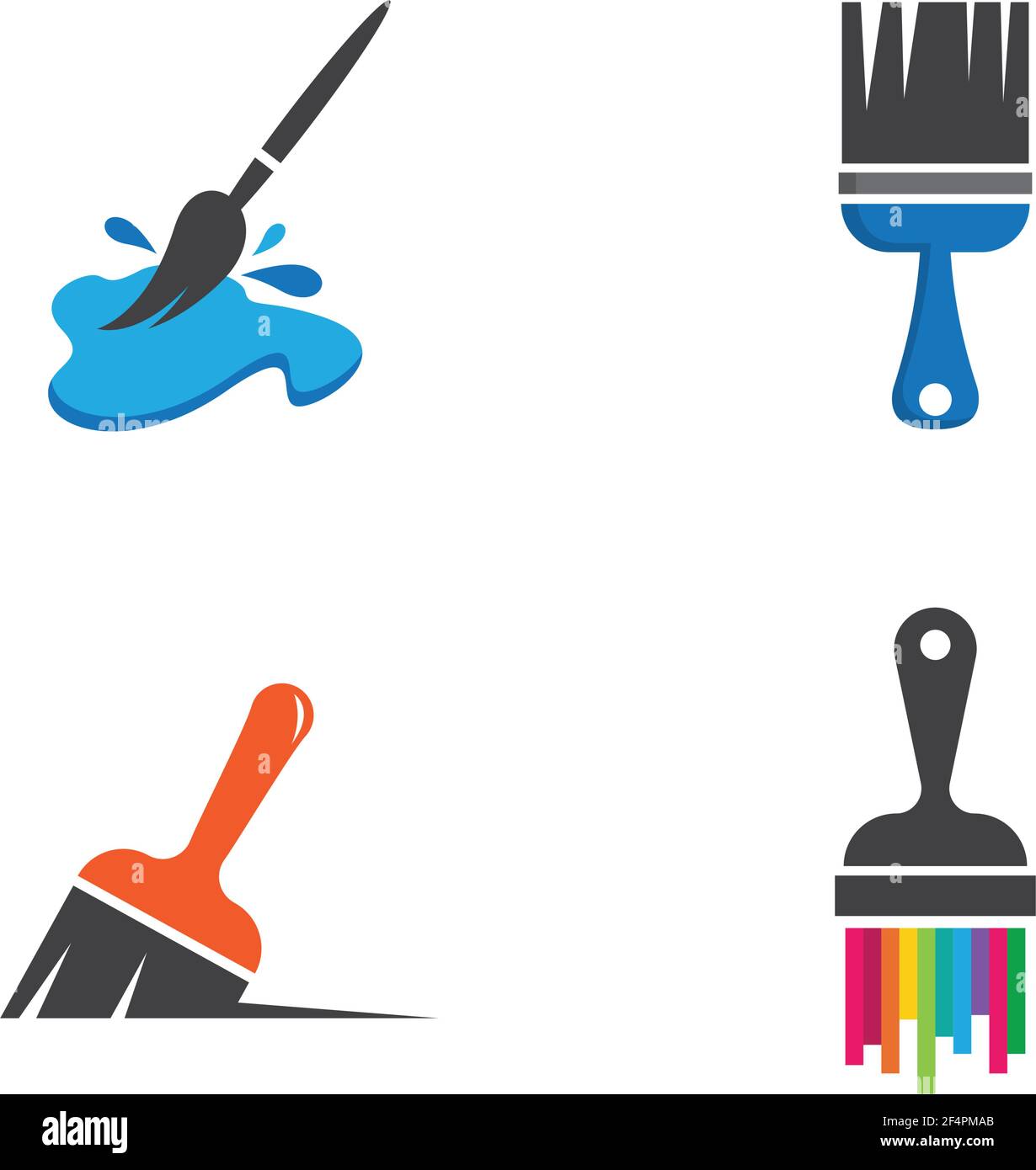 Paintbrush logo template vector icon design Stock Vector Image & Art ...