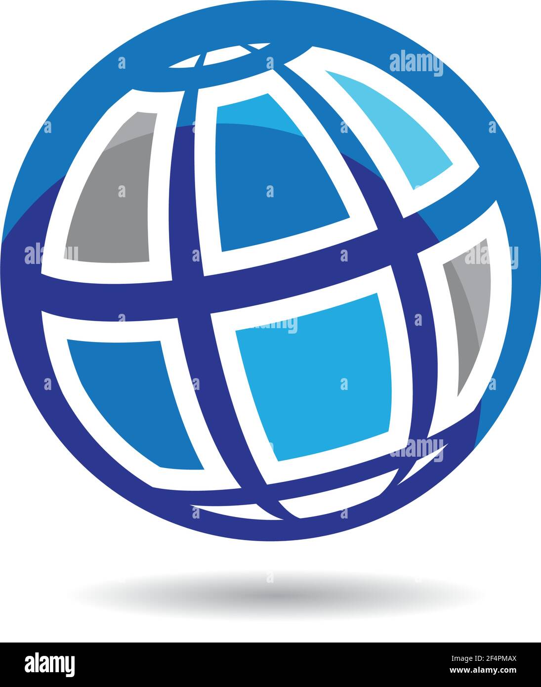 Global logo template vector icon illustration design Stock Vector Image ...
