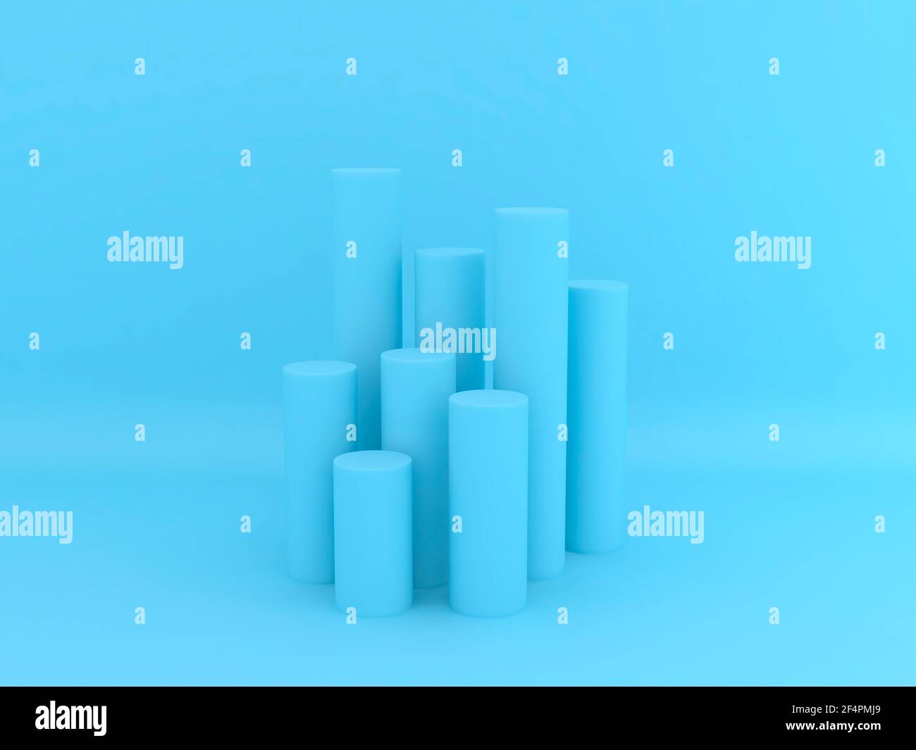 Abstract 3d blue cylinder hi-res stock photography and images - Alamy