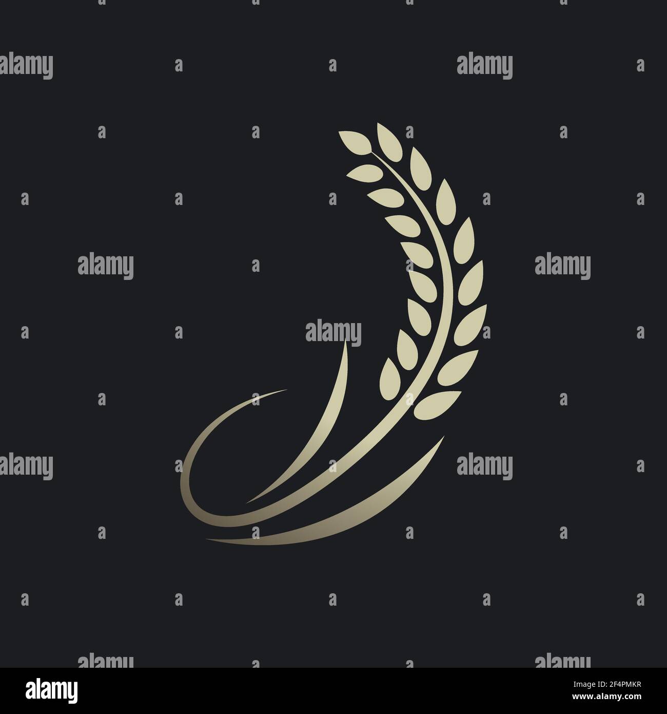 Wheat logo vector organic hi-res stock photography and images - Alamy
