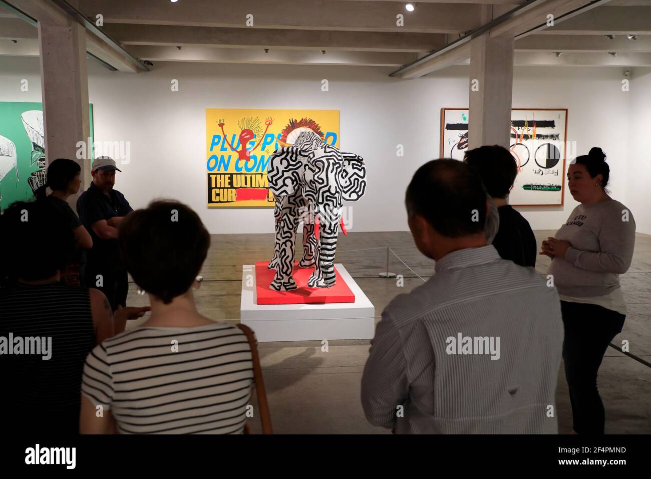 Keith Haring's Untitled Elephant display in the Andy Warhol Museum ...