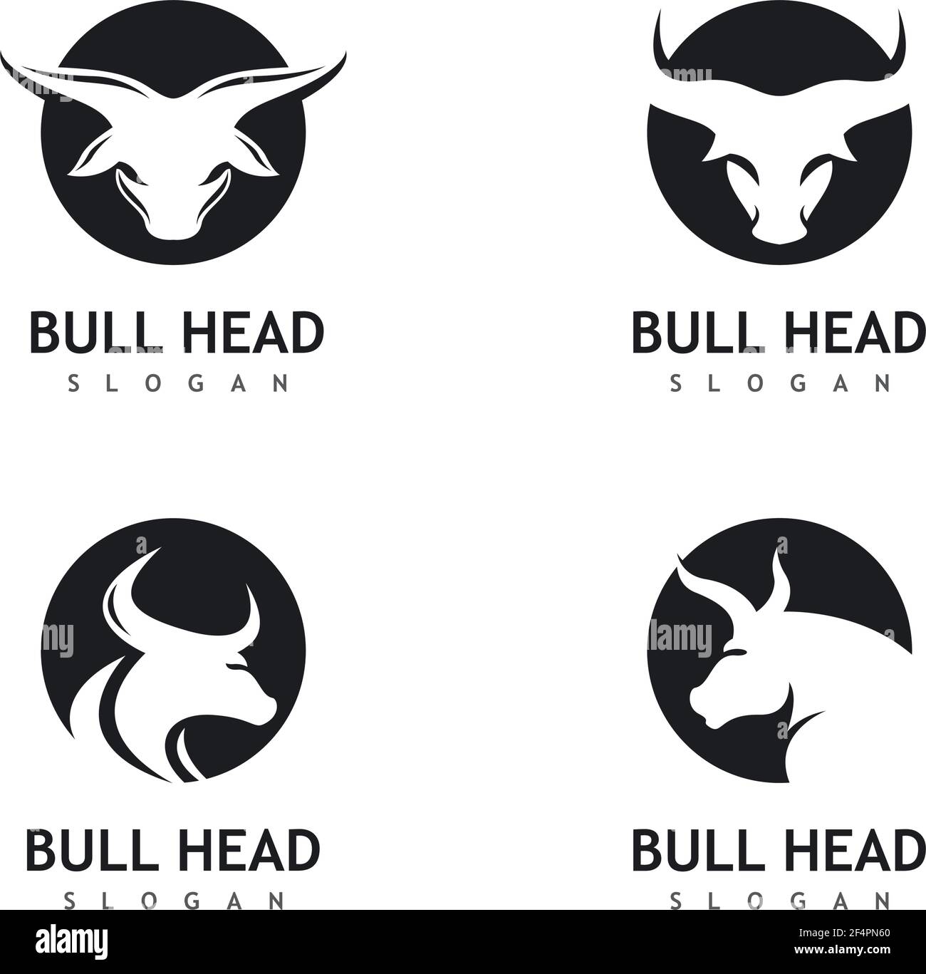 Bull head logo images Stock Vector Image & Art - Alamy