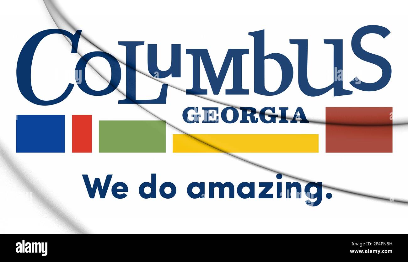 3D Emblem of Columbus (Georgia state), USA. 3D Illustration Stock Photo ...