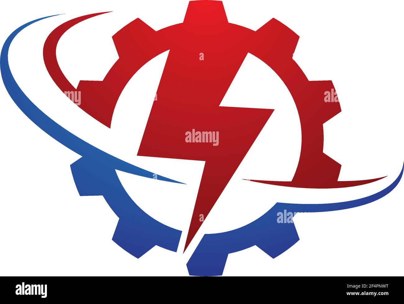 Flash thunder bolt gear Stock Vector Images - Alamy