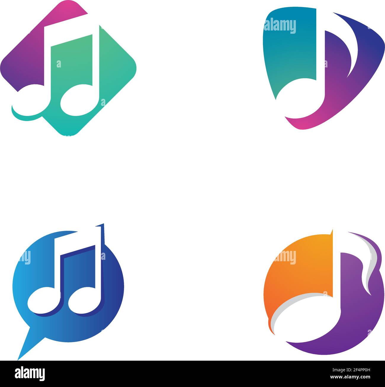 Music note logo images Stock Vector Image & Art - Alamy