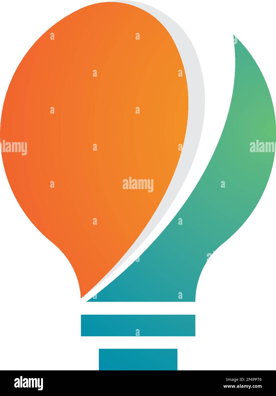 Lightbulb gradient logo vector illustration design Stock Vector Image ...