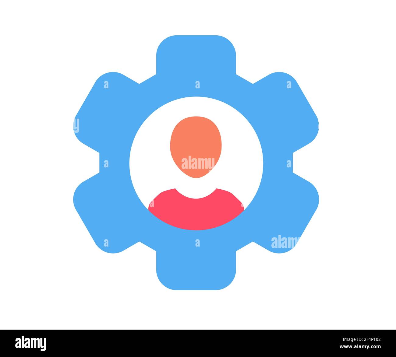 configuration user setting single isolated icon with flat style vector ...