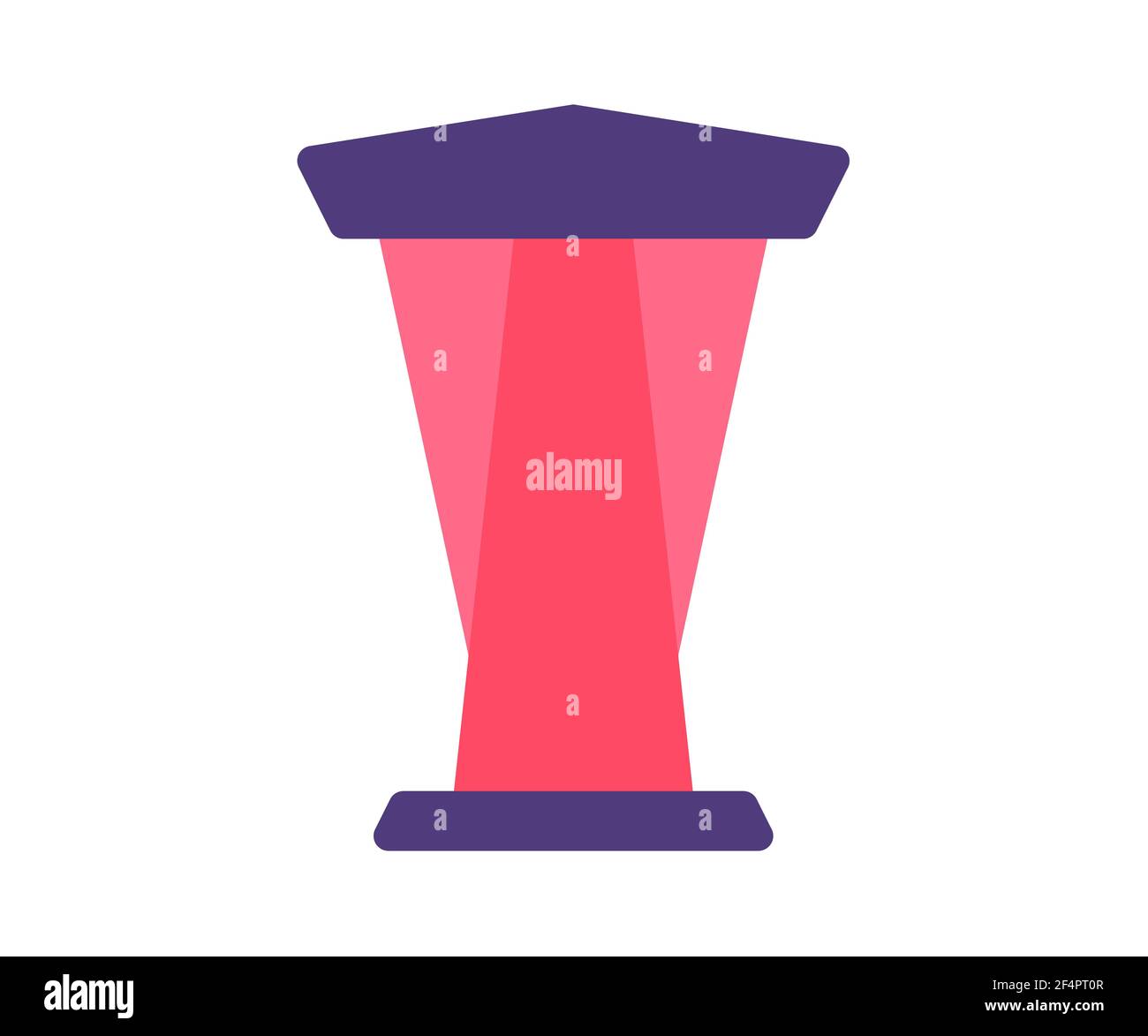 podium speech platform single isolated icon with flat style vector ...