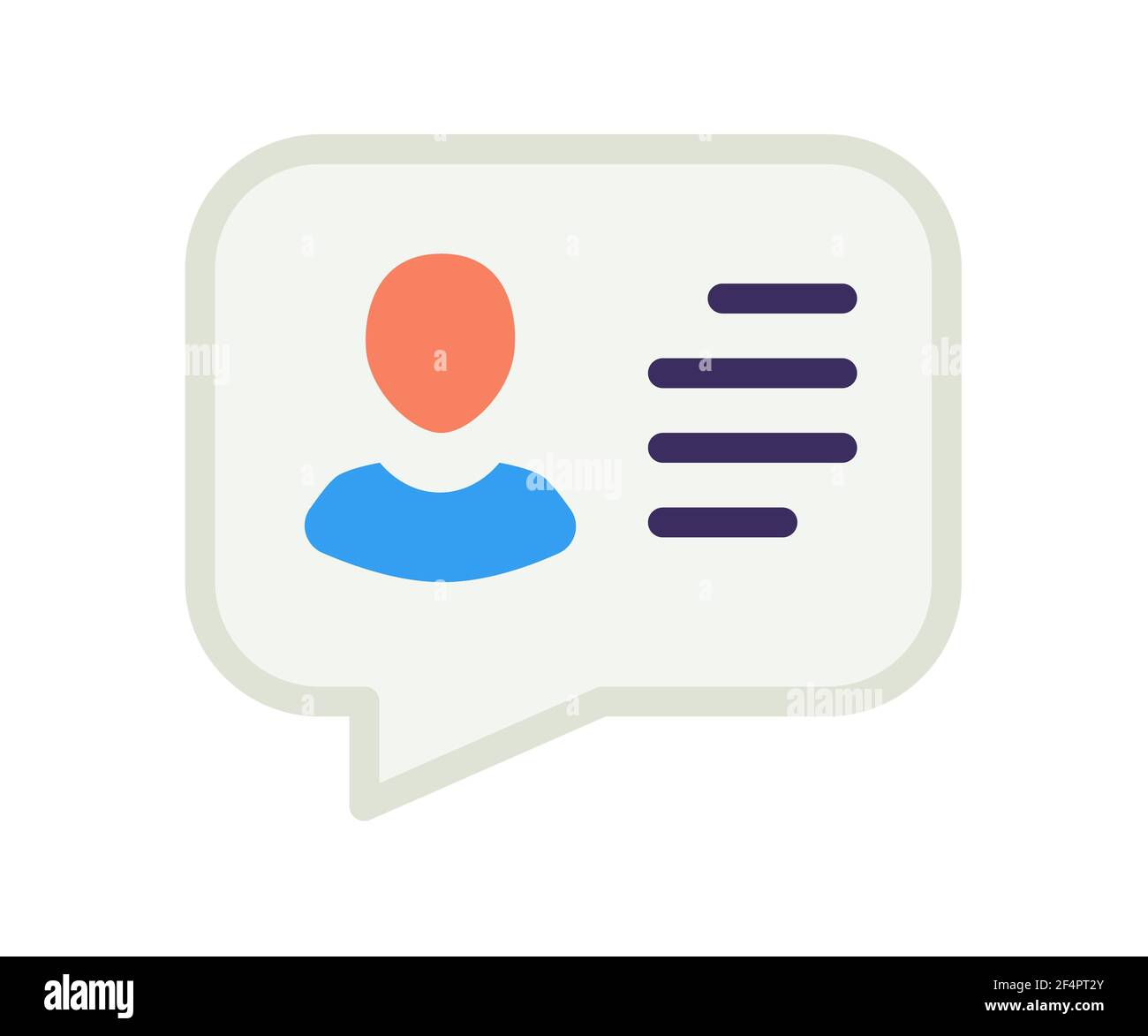 chat user bubble single single isolated icon with flat style vector ...