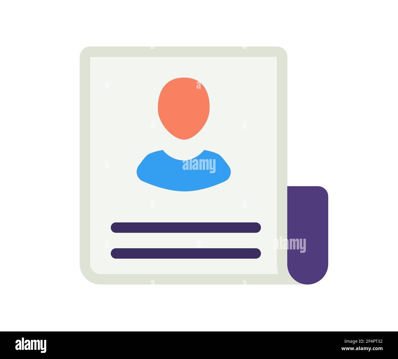 job news document single isolated icon with flat style vector ...