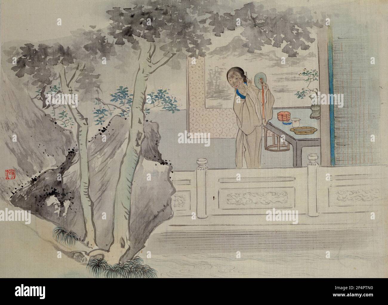 Painting album of Twelve women in Jinling (Nanjing) - Yingchun was ...