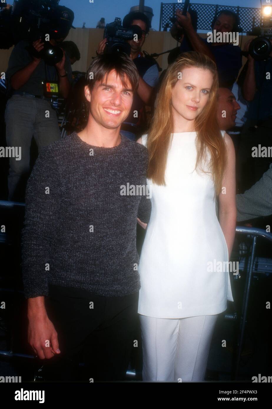Westwood, California, USA 20th May 1996 Actor Tom Cruise and actress ...