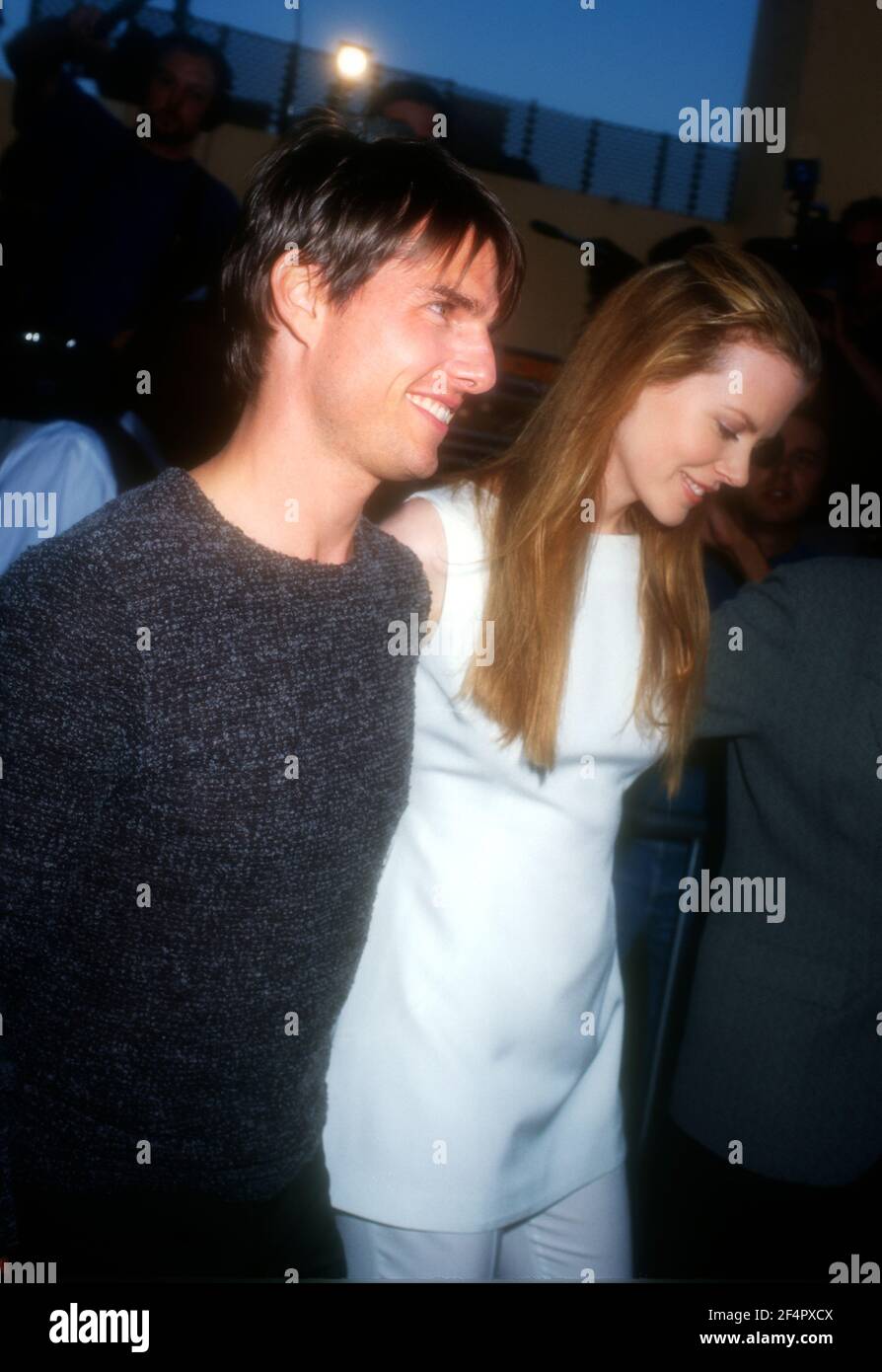 Westwood, California, USA 20th May 1996 Actor Tom Cruise and actress ...