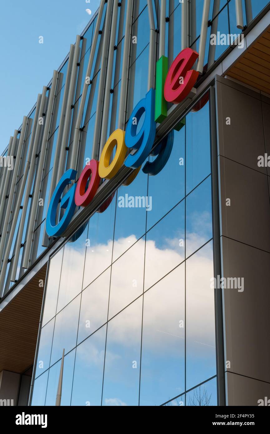 Seattle, USA. 22nd Mar, 2021. The Google technology Headquarters in ...