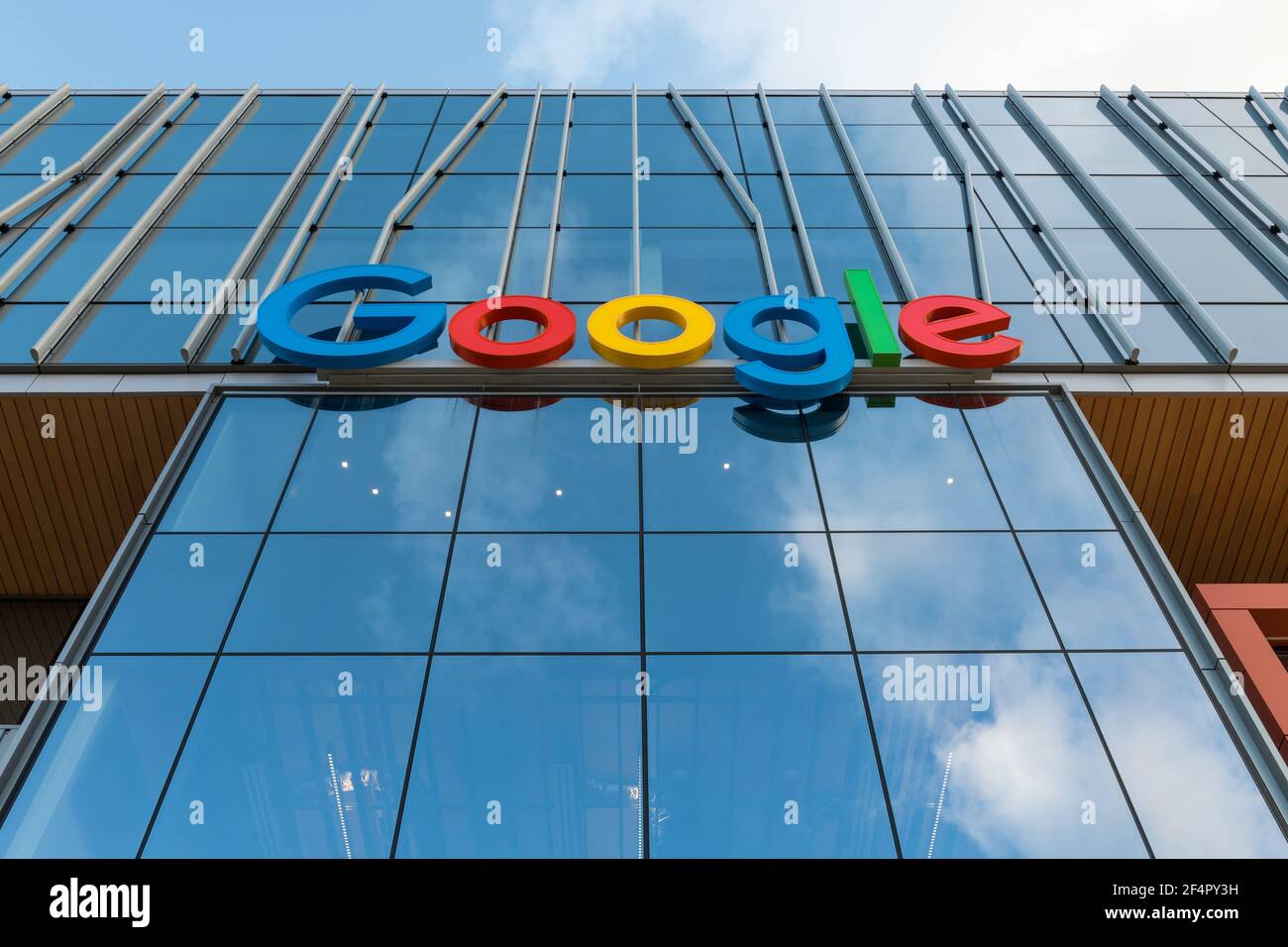 Seattle, USA. 22nd Mar, 2021. The Google technology Headquarters in ...