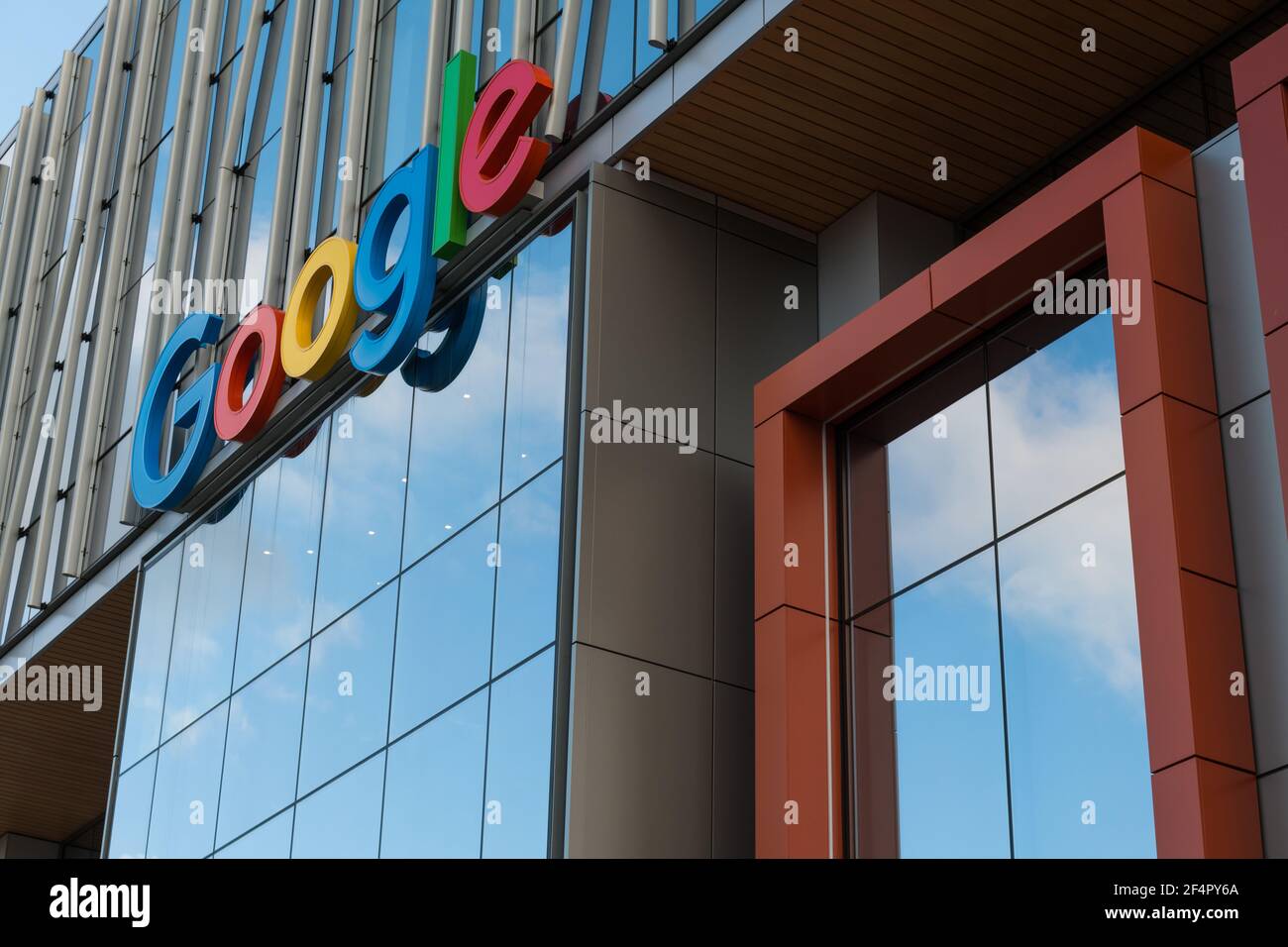 Seattle, USA. 22nd Mar, 2021. The Google technology Headquarters in ...