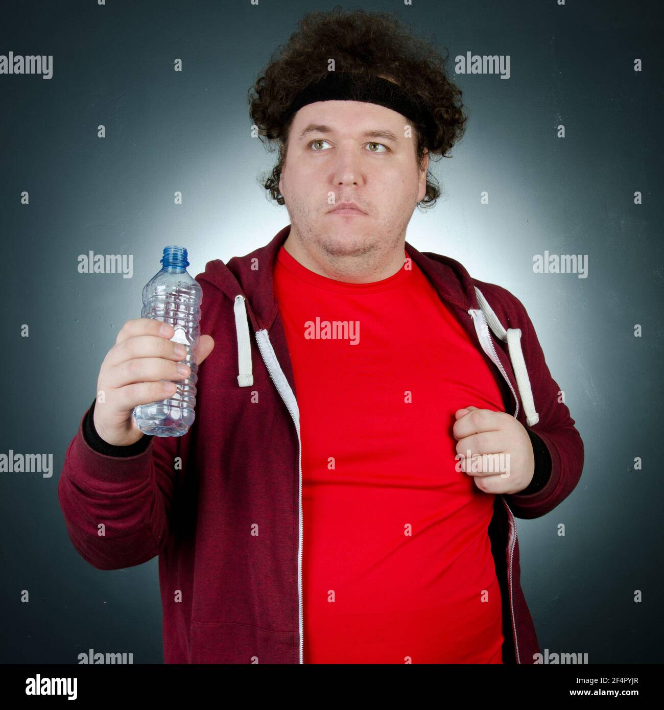 Funny fitness and fun guy Stock Photo - Alamy