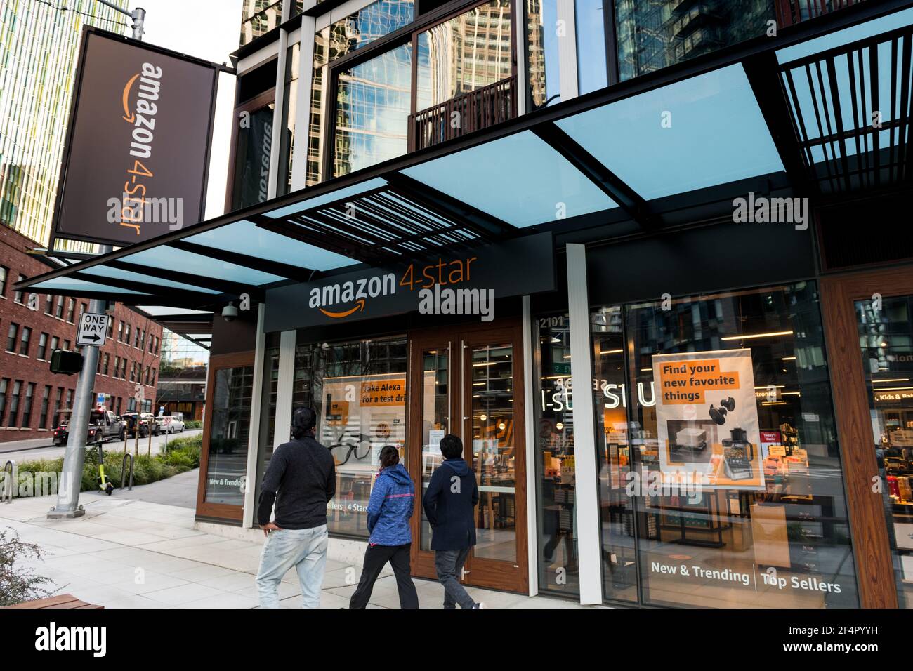 Seattle, USA. 22nd Mar, 2021. The Amazon 4-star store in South Lake ...