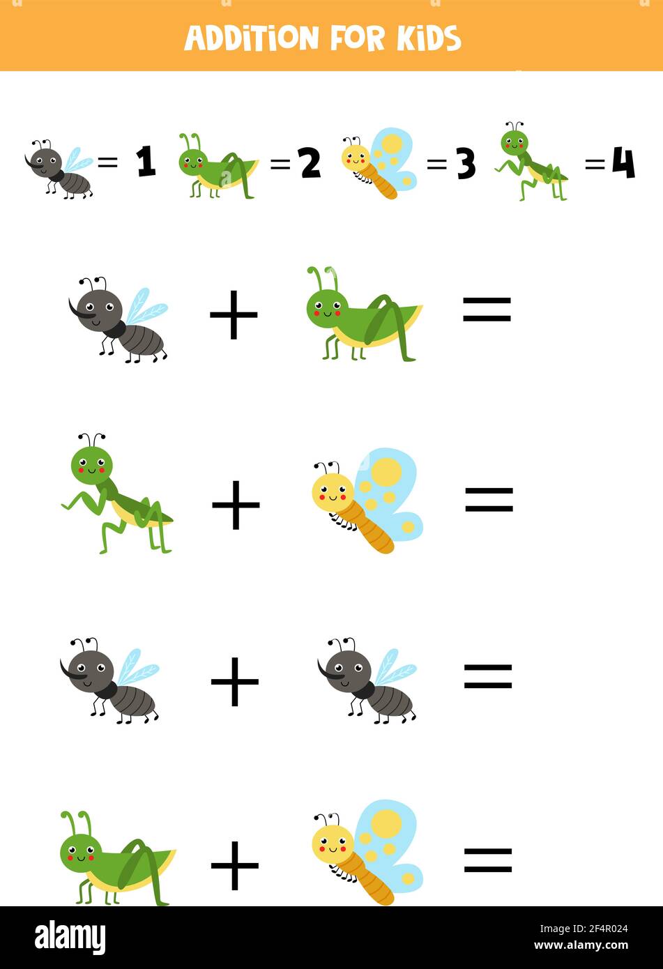 Insect Math Worksheets