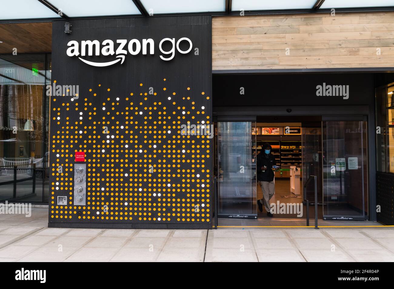 Seattle, USA. 22nd Mar, 2021. The original Amazon go cashier less ...