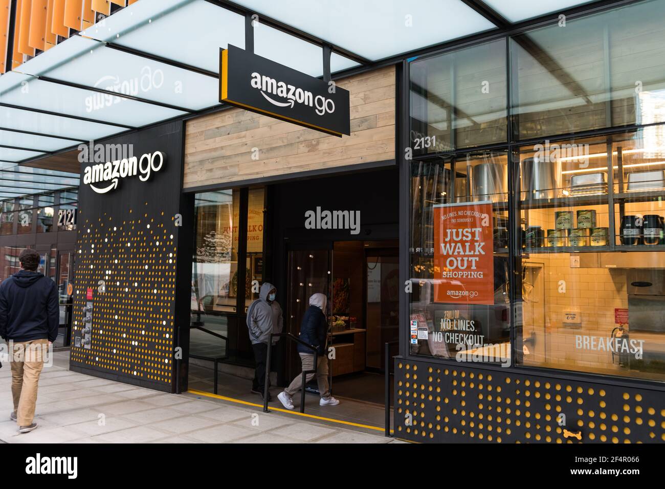 Seattle, USA. 22nd Mar, 2021. The original Amazon go cashier less ...