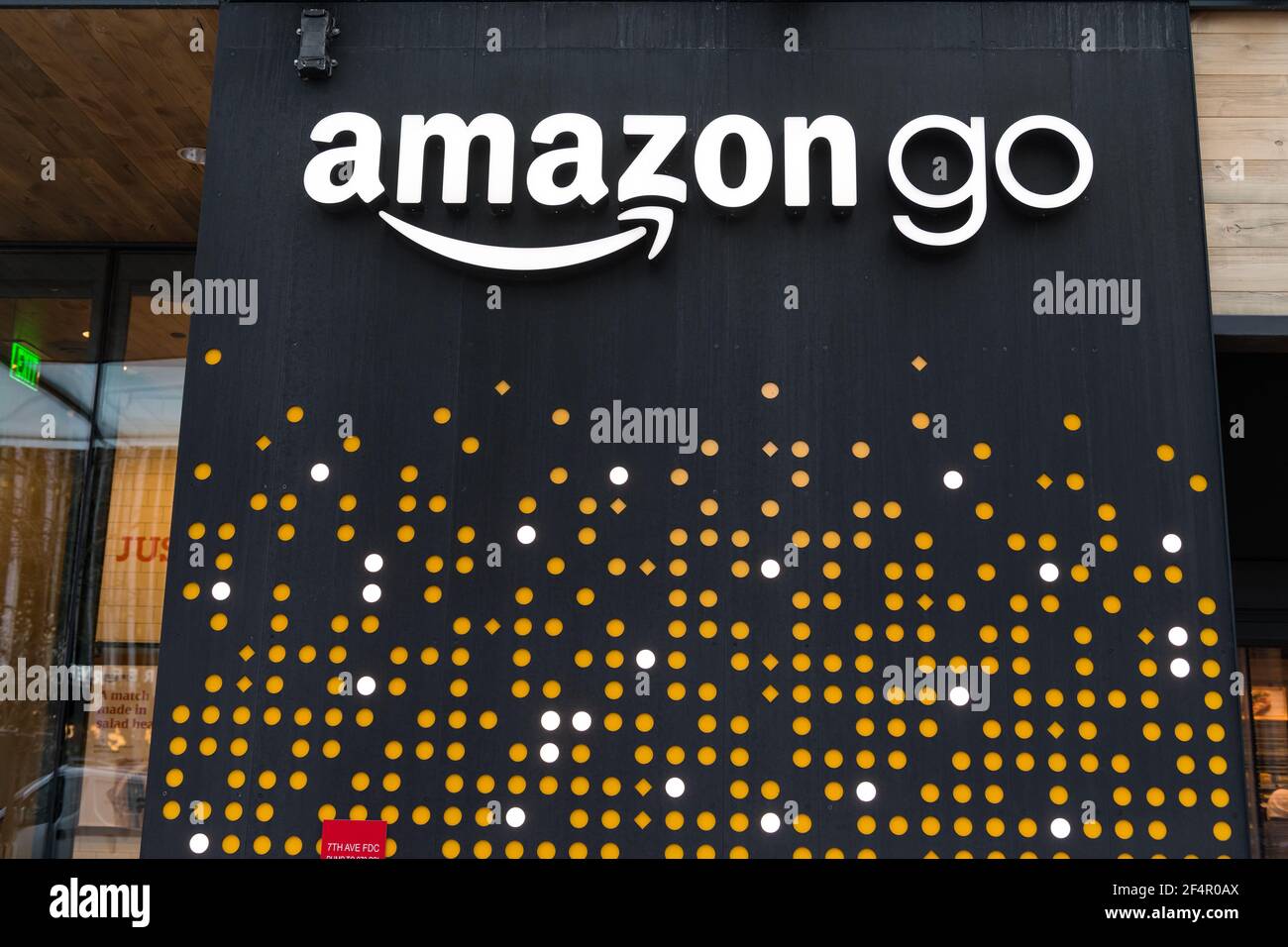 Seattle, USA. 22nd Mar, 2021. The original Amazon go cashier less ...