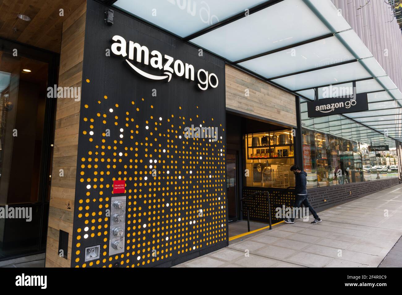 Seattle, USA. 22nd Mar, 2021. The original Amazon go cashier less ...