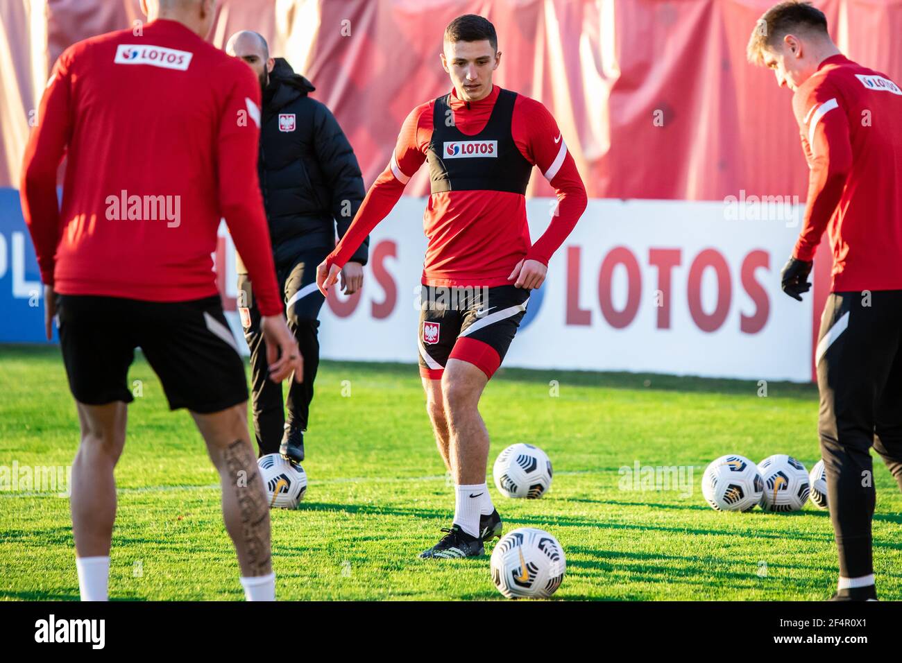 Bartosz Slisz of Poland seen in action during the first official ...