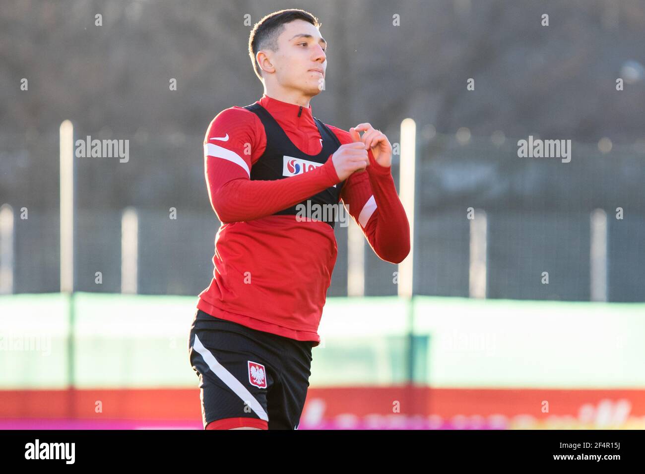 Warsaw, Poland. 22nd Mar, 2021. Bartosz Slisz of Poland seen in action ...