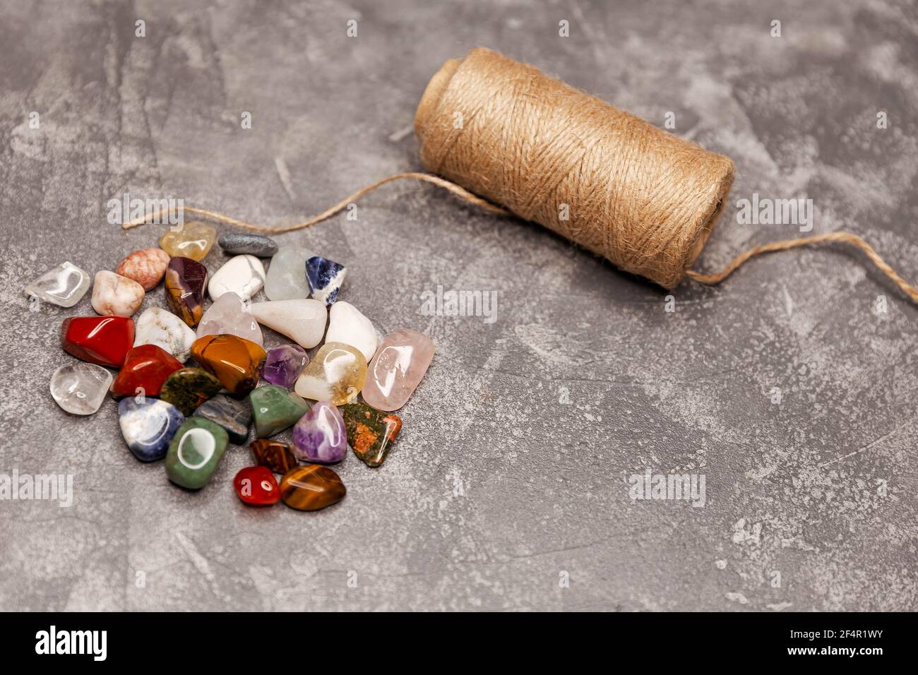 Magic stones. Mysterious, divination.Composition of esoteric objects ...