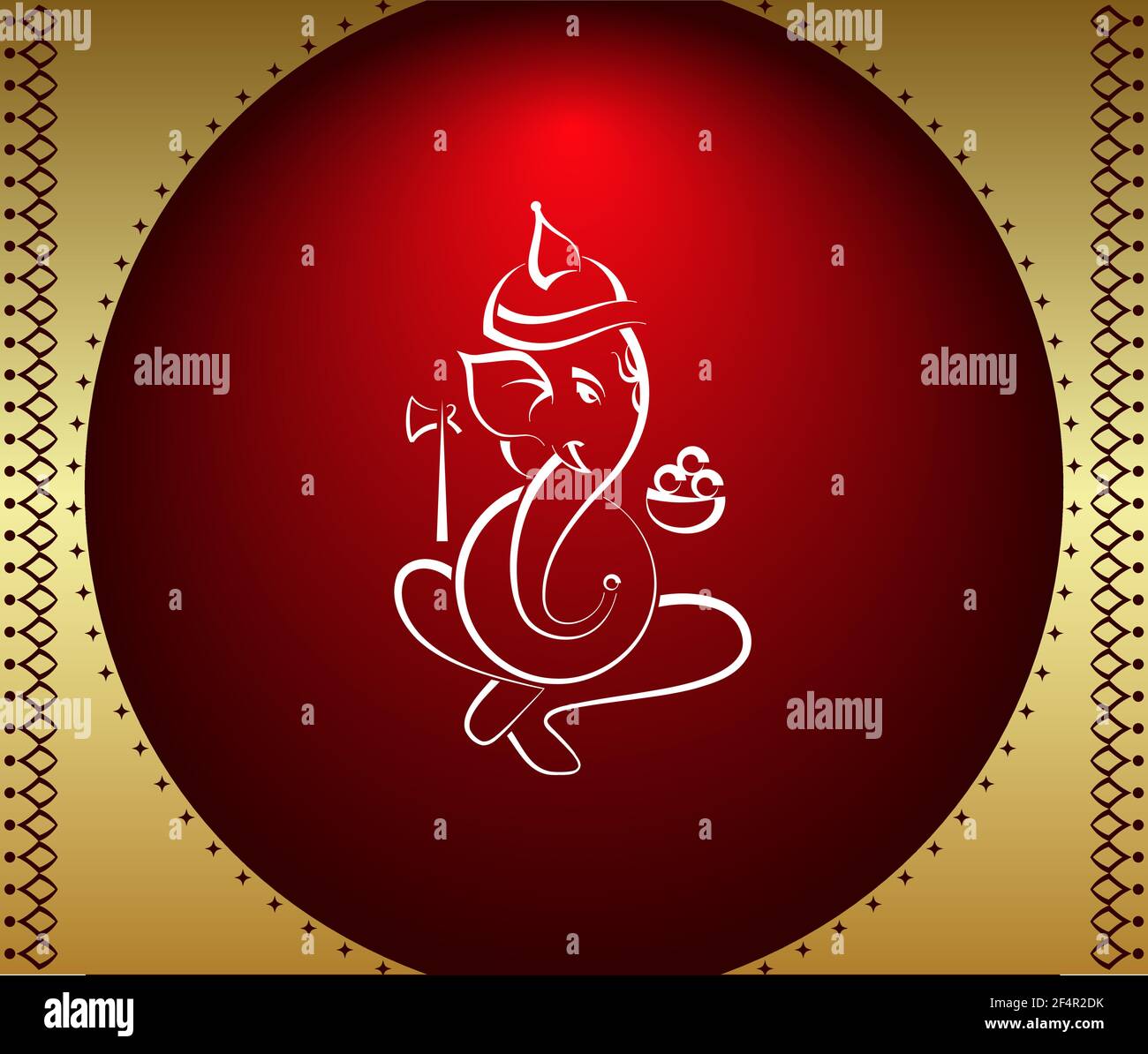 Ganesha The Lord Of Wisdom Vector Illustration Stock Vector Image & Art ...