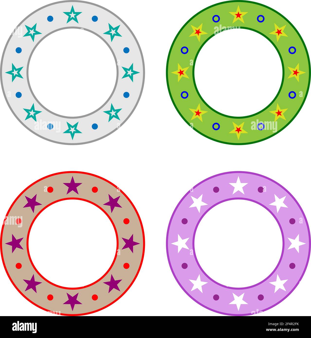 Stars In Circle Vector Illustration Stock Vector Image & Art - Alamy