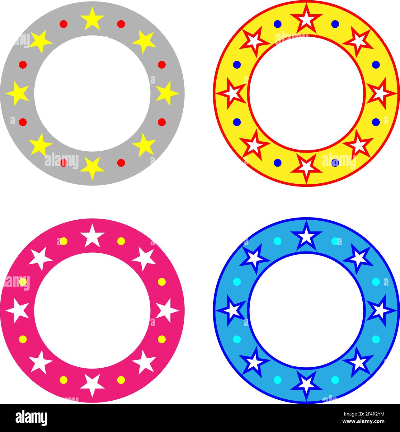 Stars In Circle Vector Illustration Stock Vector Image & Art - Alamy