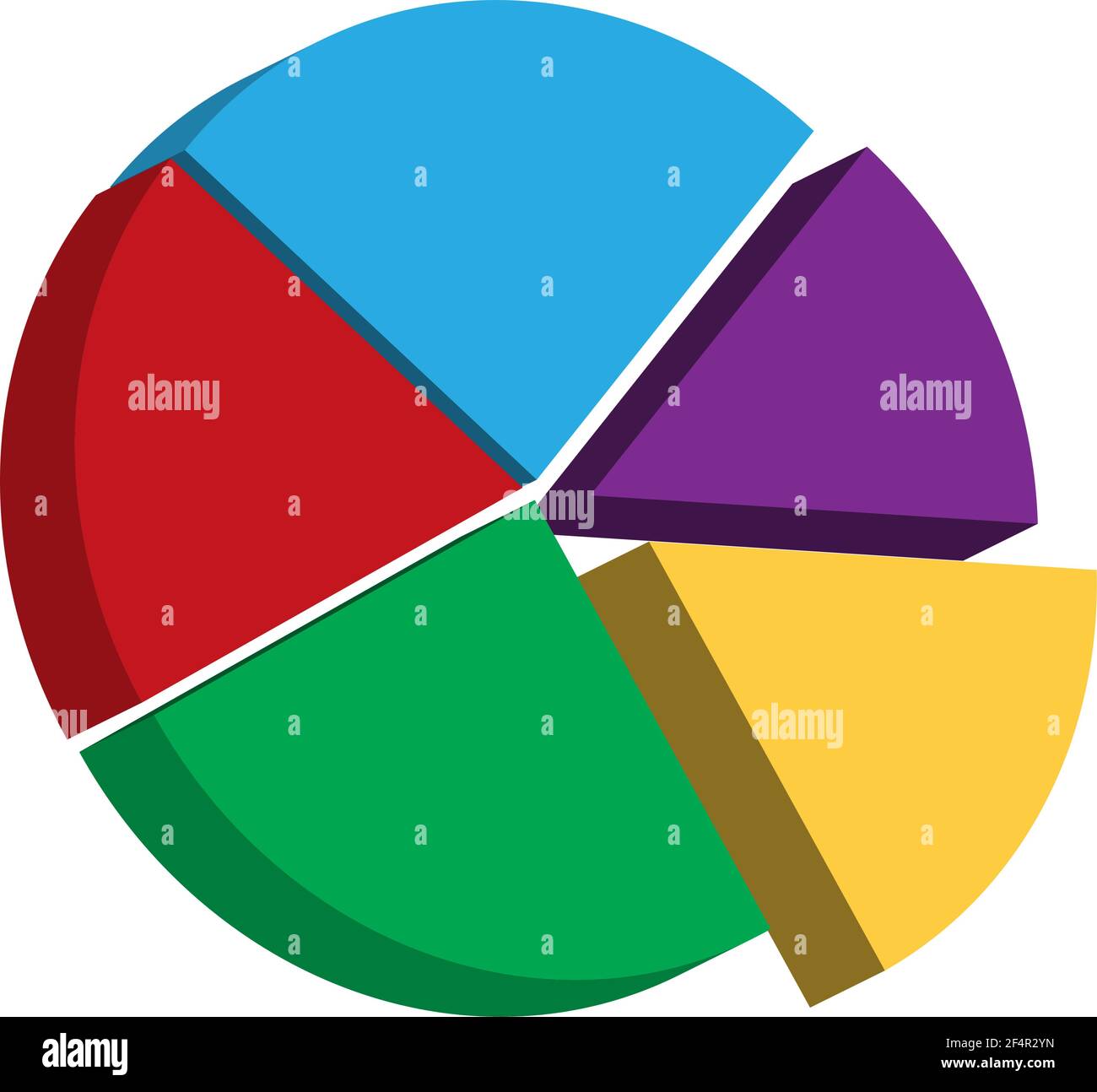 Pie Chart Icon Vector Illustration Stock Vector Image & Art - Alamy