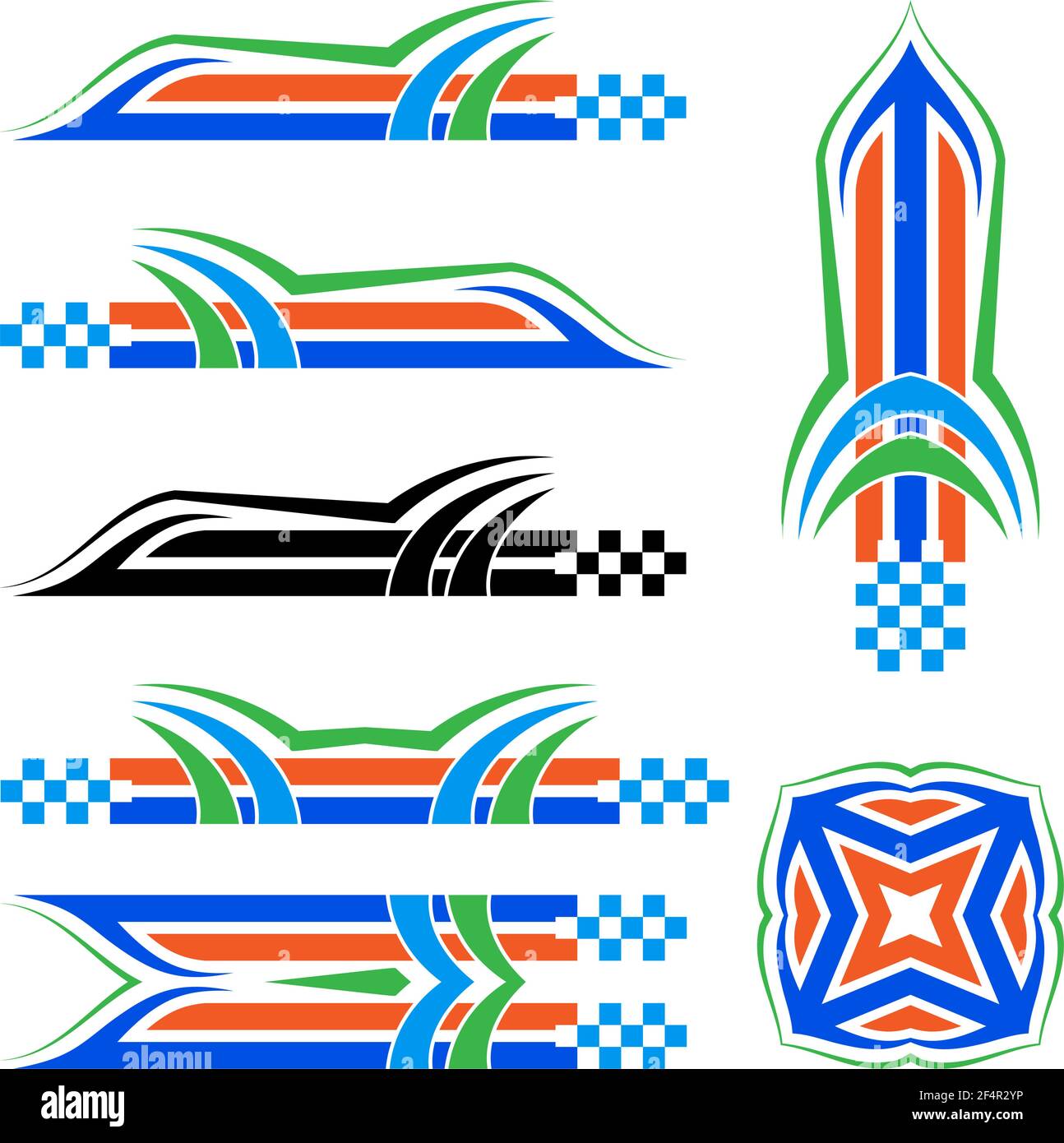 Vehicle Graphics, Stripe : Vinyl Ready Vector Art Stock Vector Image ...