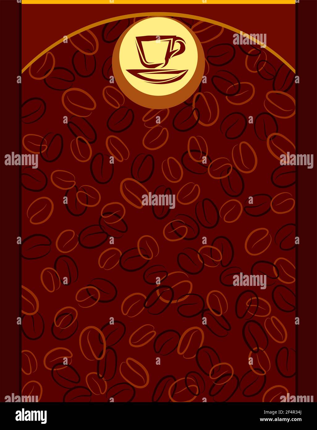 Coffee Menu Card Design Template Vector Illustration Stock Vector Image ...